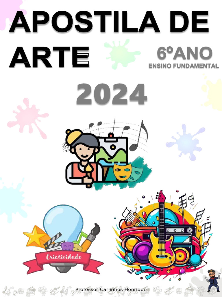 Apostila de Arte 6º Ano 2024 | PDF | Arte Rupestre | Cor