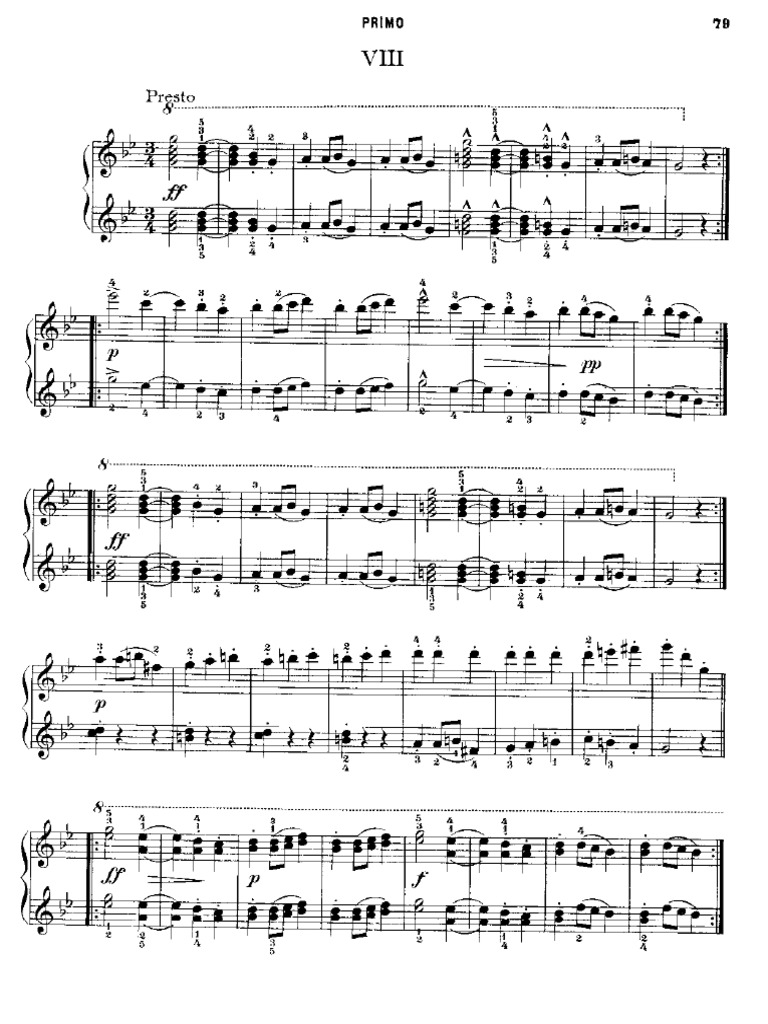 Dvorak Dances - No. 8 - Presto | PDF