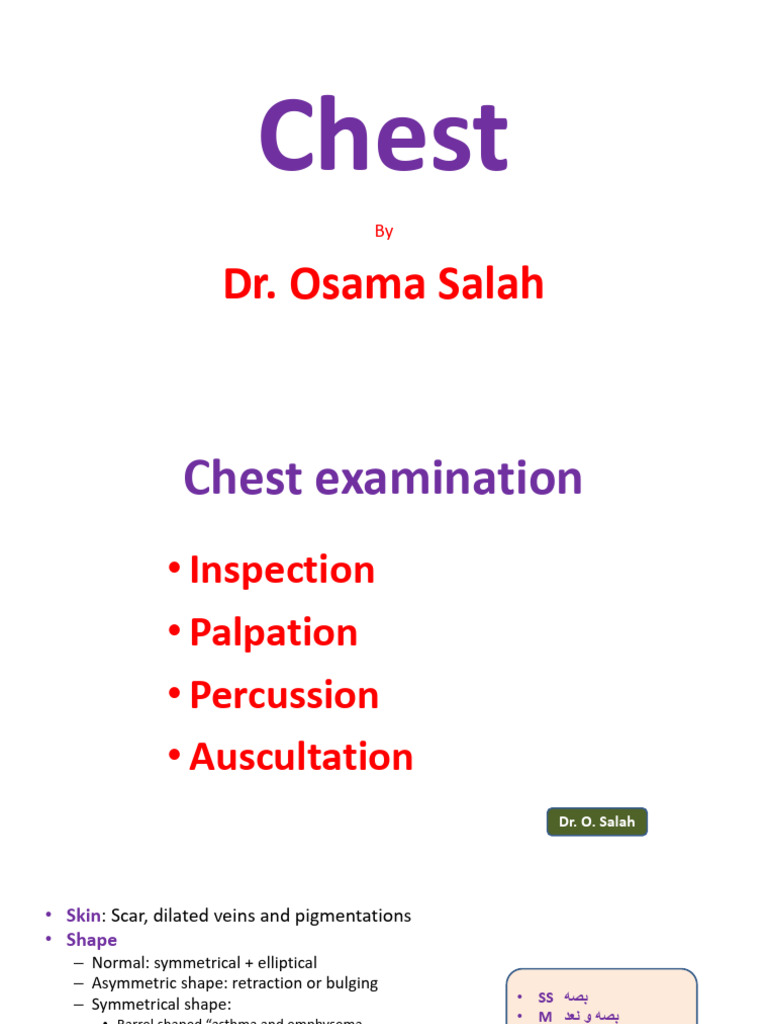 Chest Examination Kasr Batna | PDF | Respiratory Diseases | Respiratory System