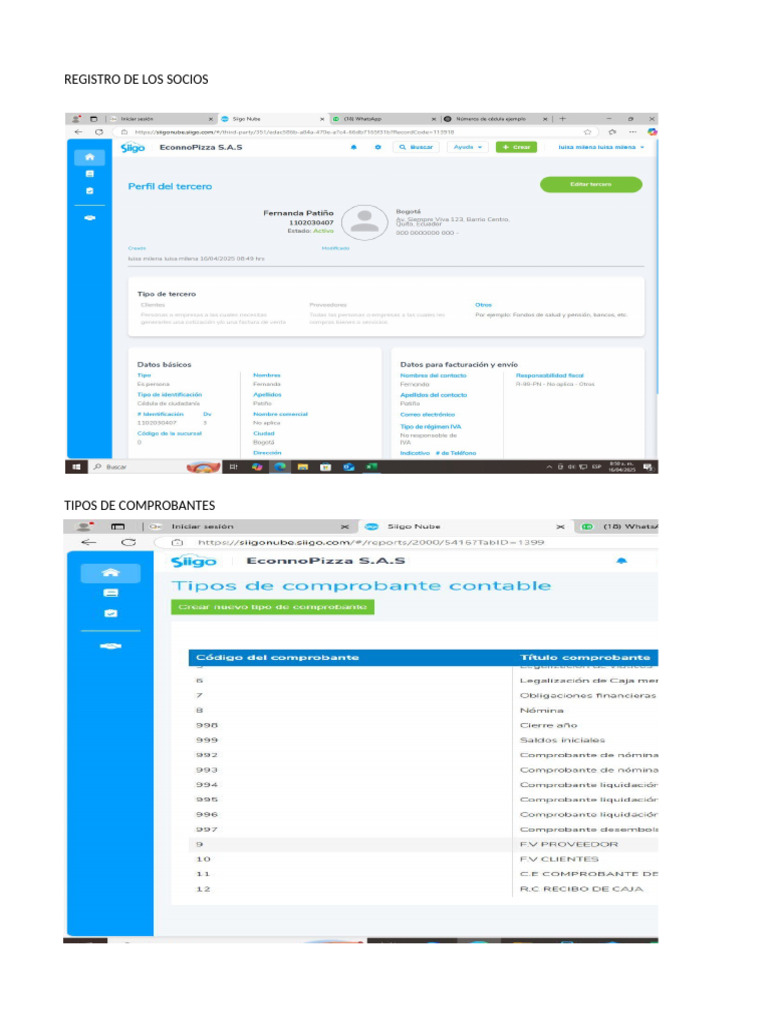 Capturas Luisa Yaquibe | PDF