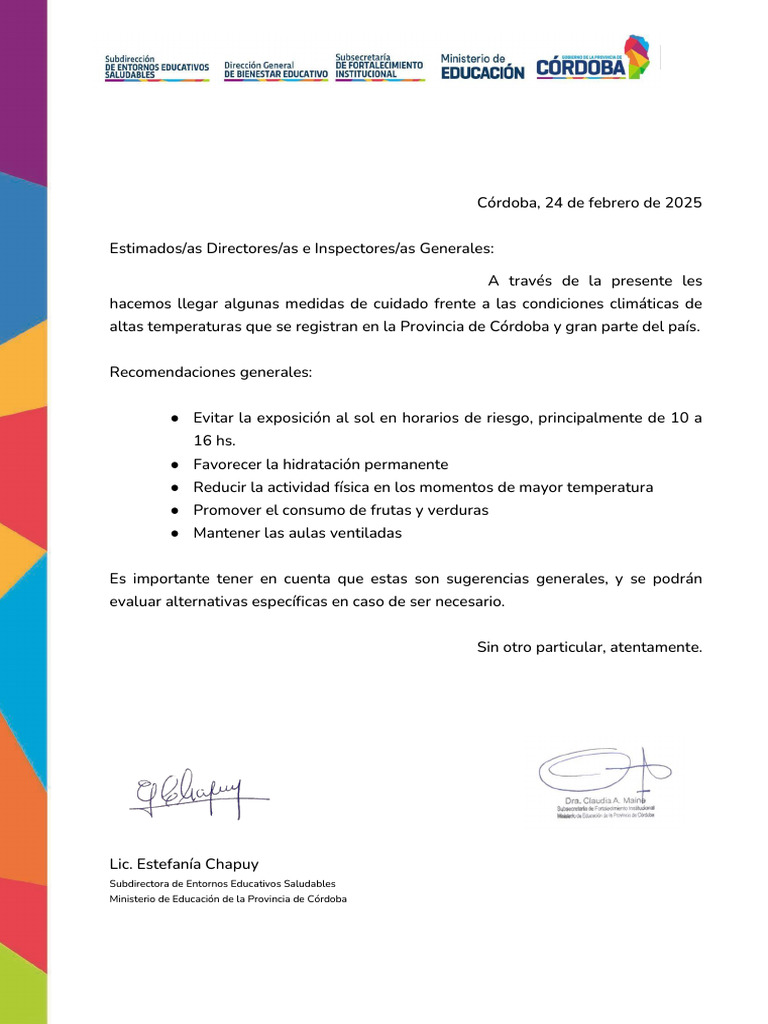 Recomendaciones Calor Extremo | PDF