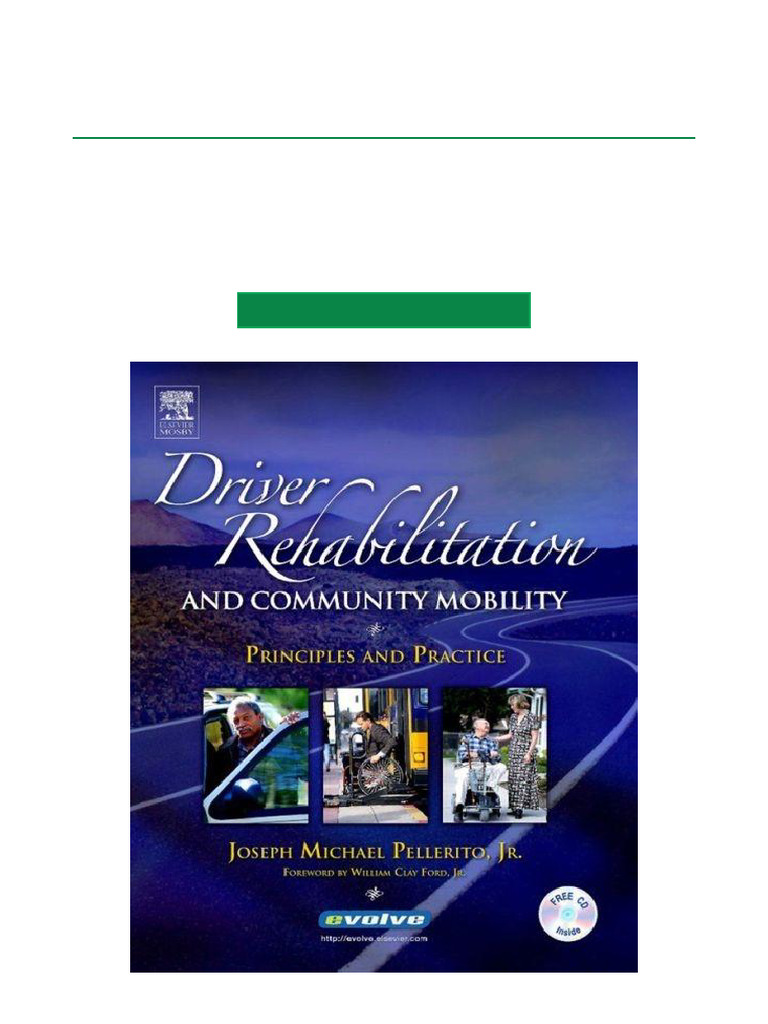 Driver Rehabilitation and Community Mobility Principles and Practice ...