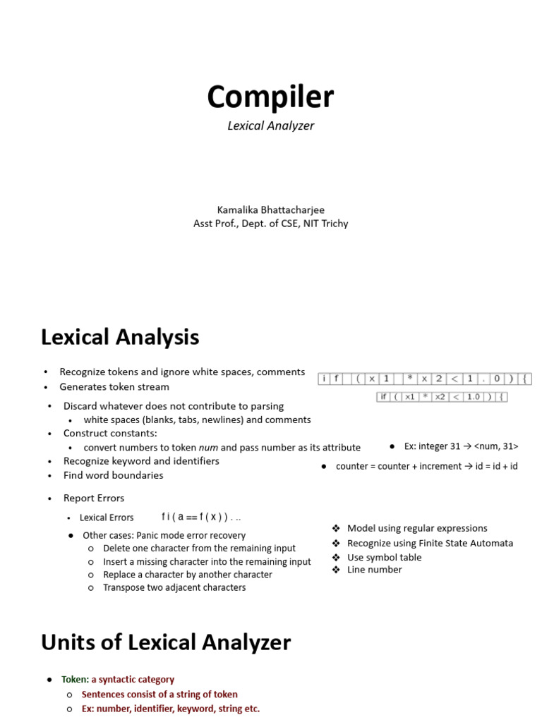 Compiler - Lexical Analyzer-2 | PDF | Regular Expression | Reserved Word
