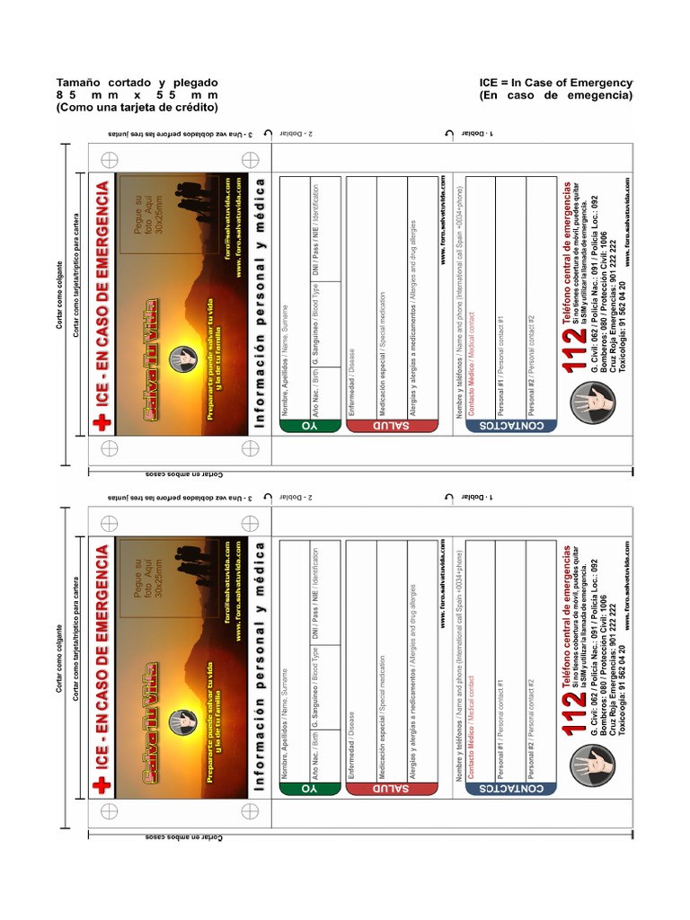 Ficha STV Tarjeta ICE Foro Salvatuvida | PDF