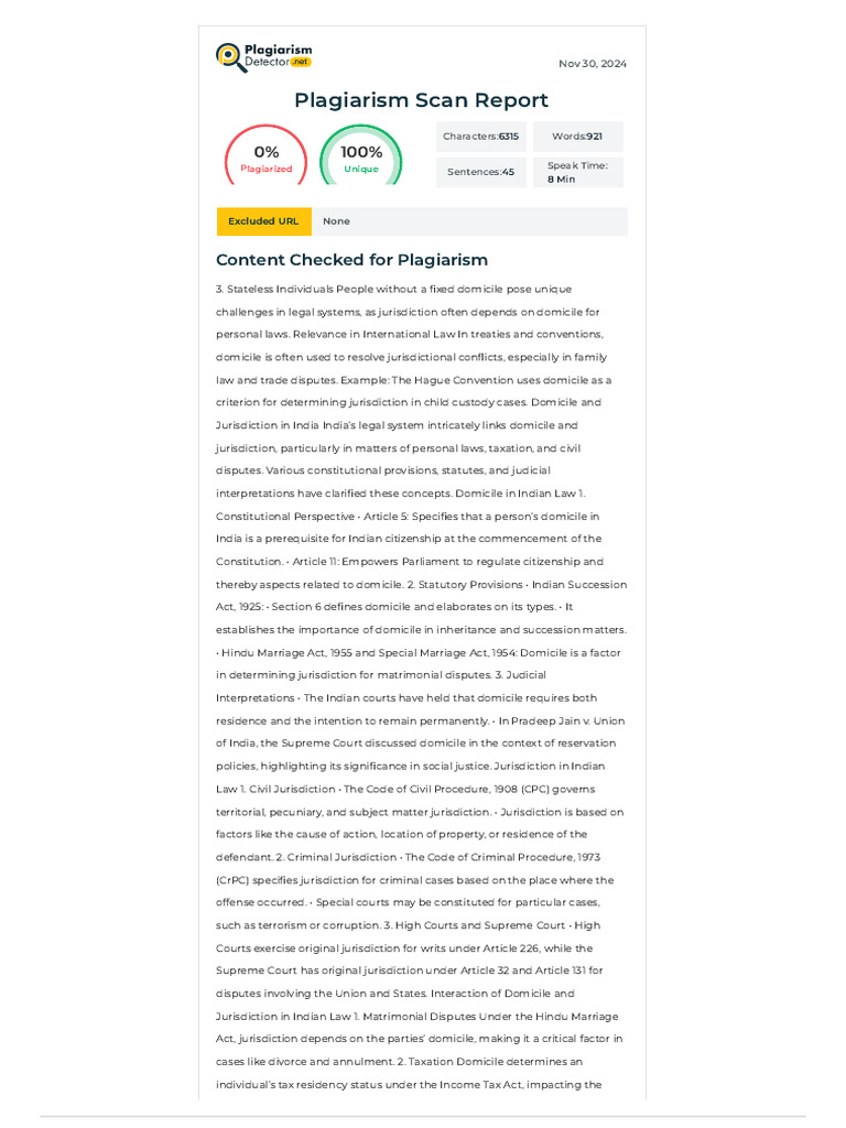Report-0.55344800 1732958542 | PDF | Domicile (Law) | Jurisdiction
