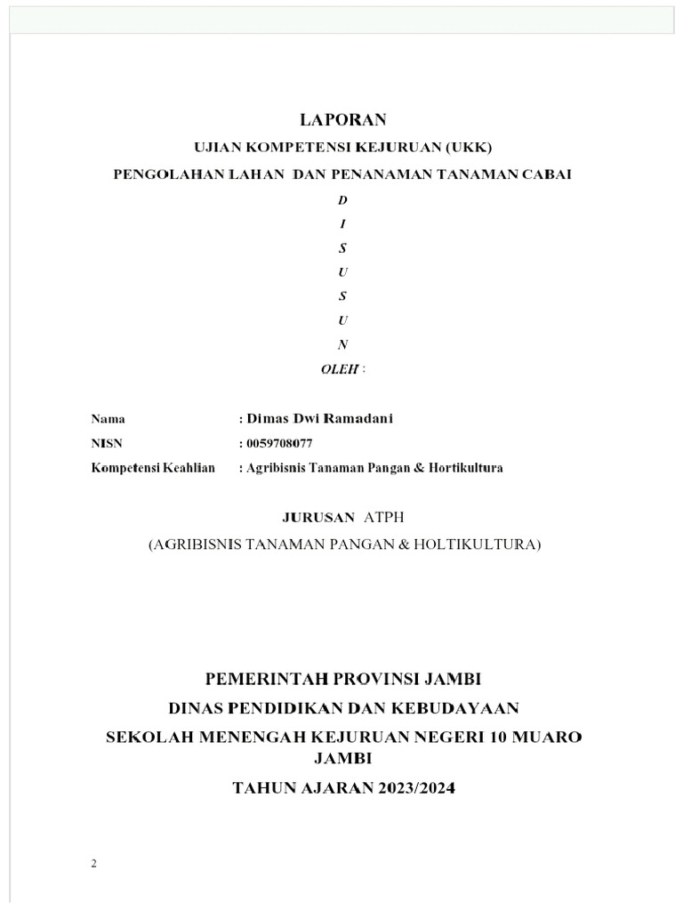 PDF Laporan Ukk | PDF