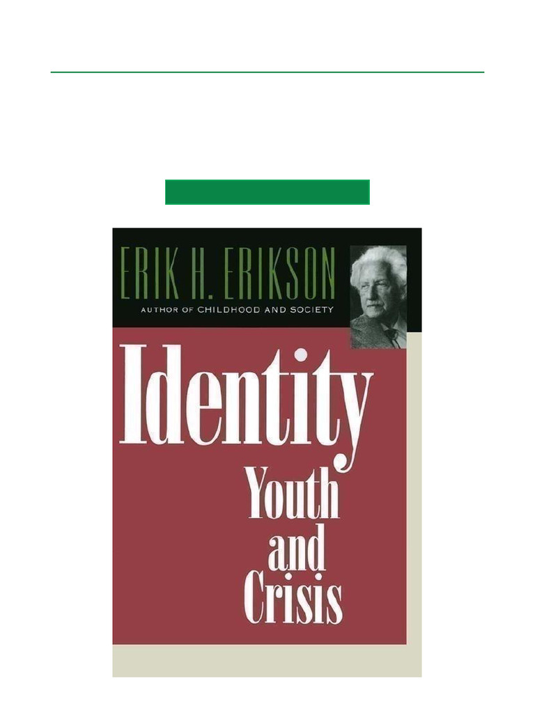 Identity Youth and Crisis Verified Download | PDF | Psychoanalysis ...