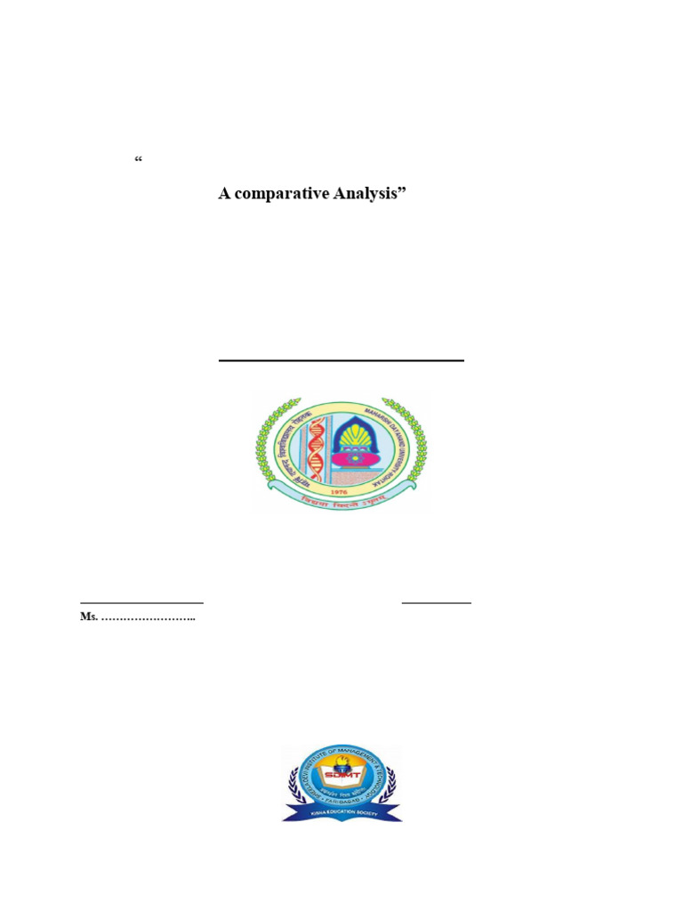 PRoject front pages FORMAT | PDF