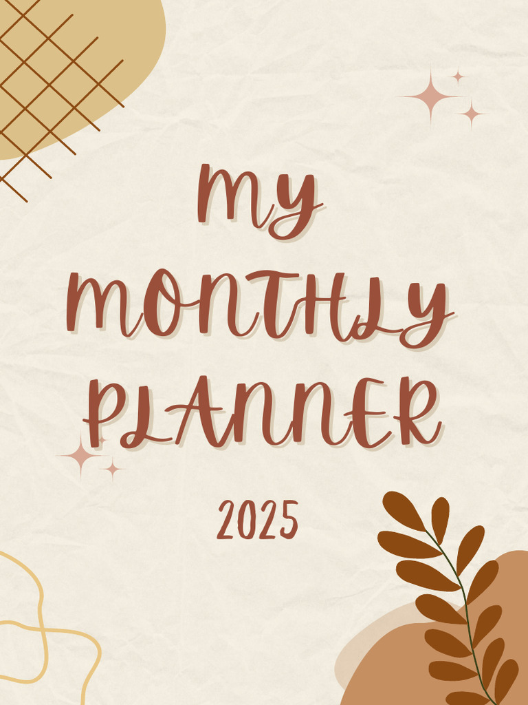 Brown Aesthetic Minimalist Note Book Cover Page A4 Document | PDF