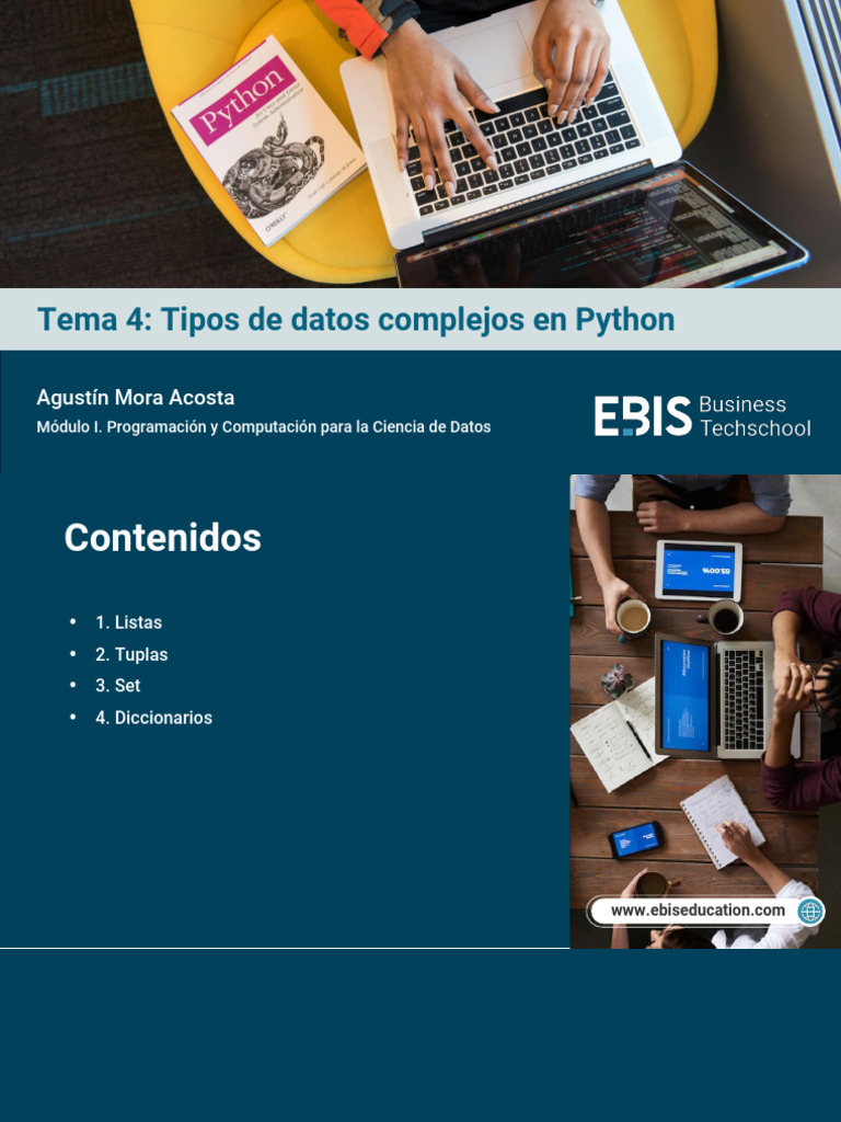 Tema 1.4 - Tipos de Datos Complejos | PDF | Python (lenguaje de ...