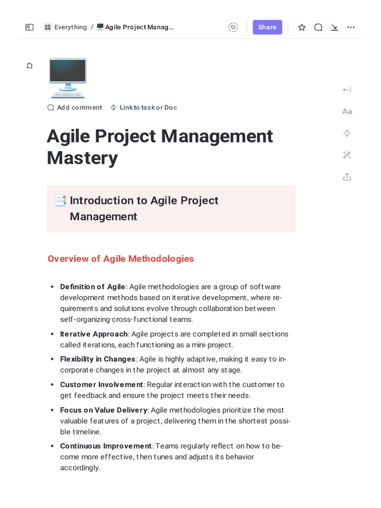 Agile Project Management Mastery - Agile Project Management Mastery ...