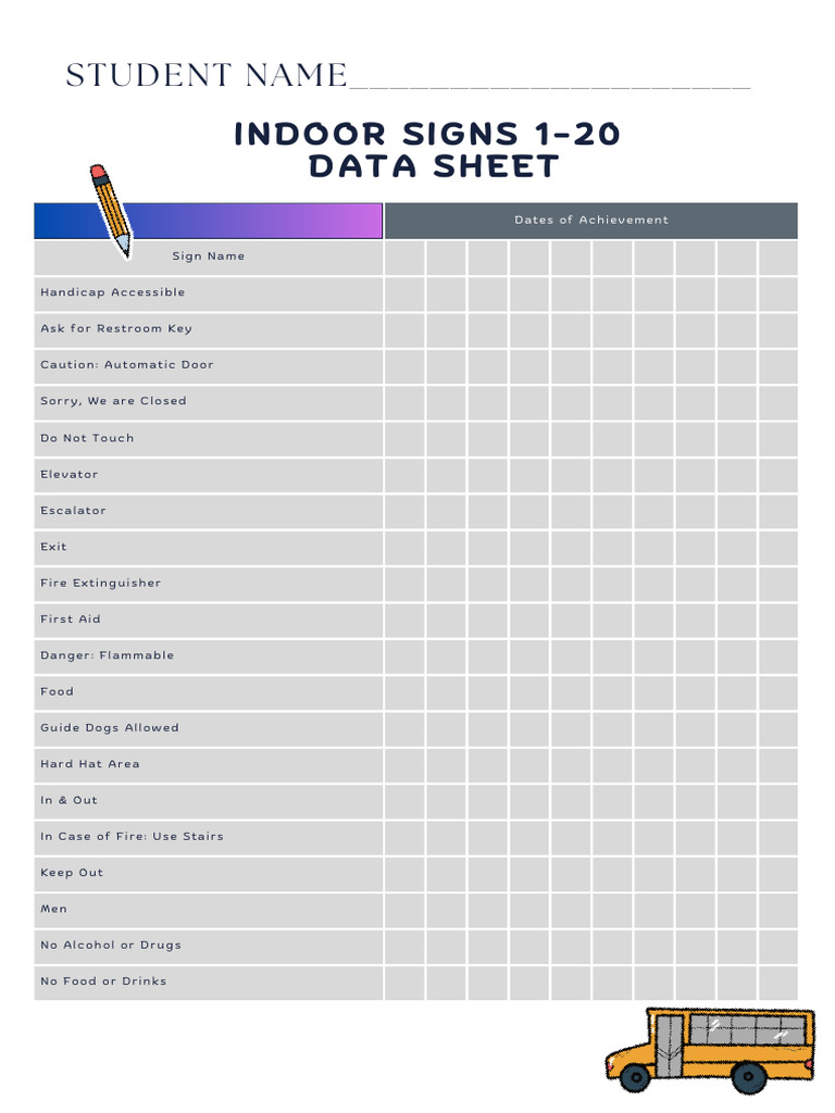 Community Signs Data Sheets | PDF