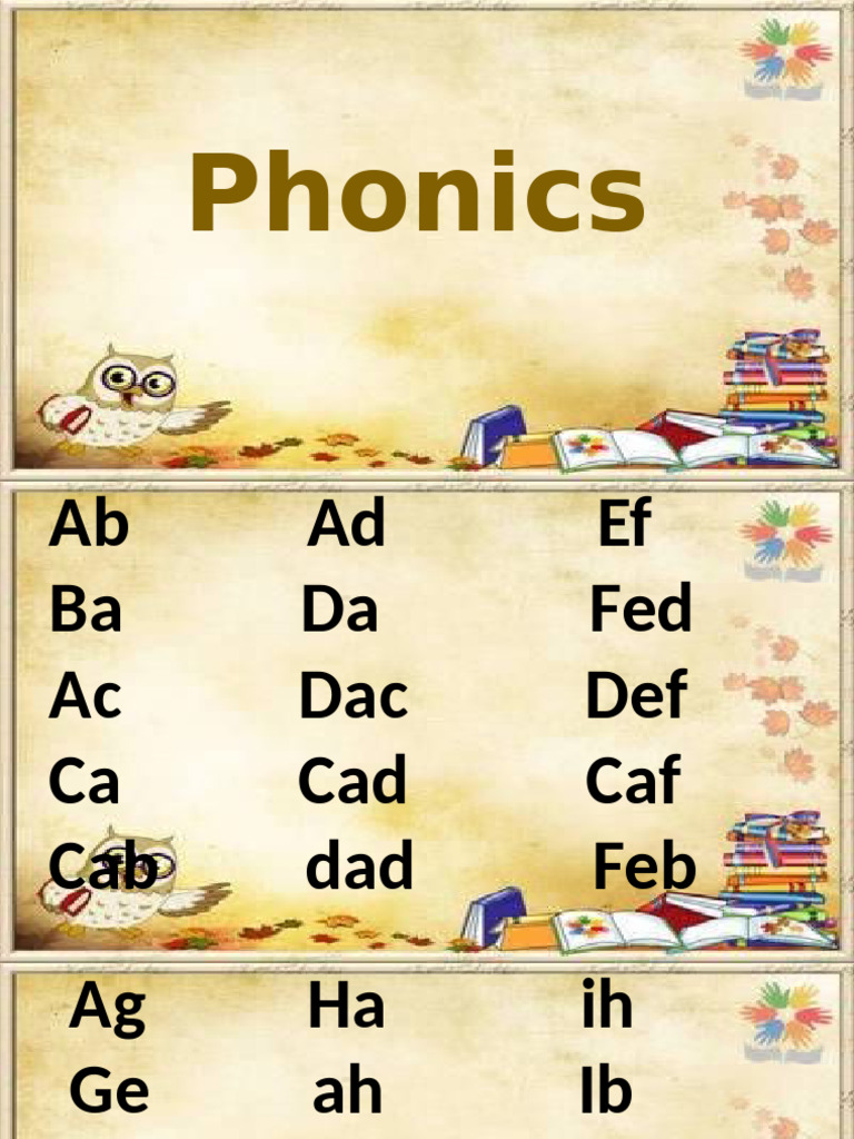 Phonics 1 | PDF