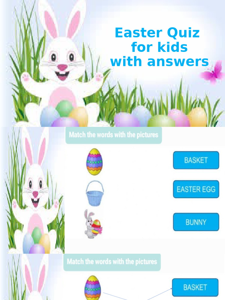 Easter Quiz For Kids With Answers | PDF