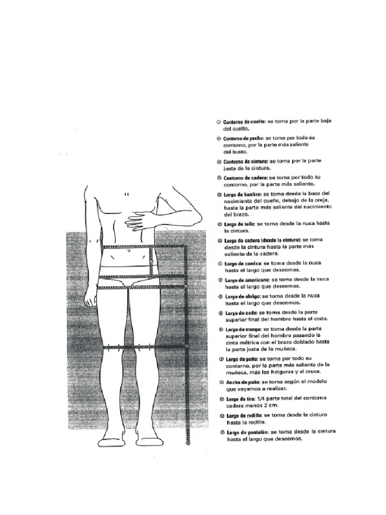Como Se Mide Hombre | PDF