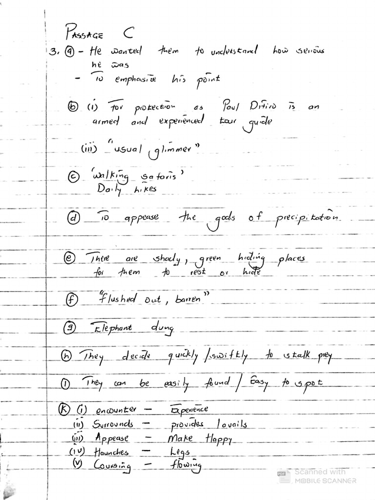 BGCSE English Pp2 Marking Key | PDF