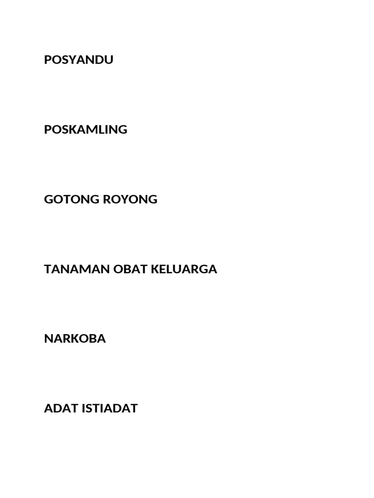 Kata Kata Poskamling | PDF