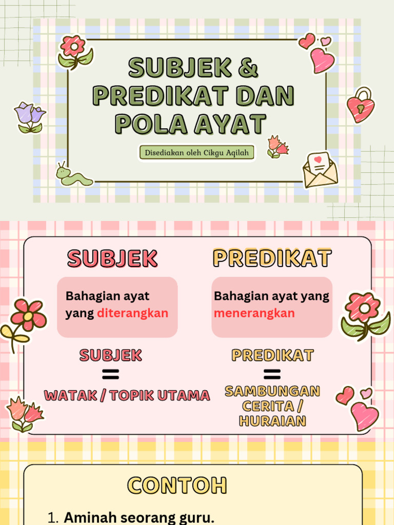 Subjek Predikat & Pola Ayat | PDF