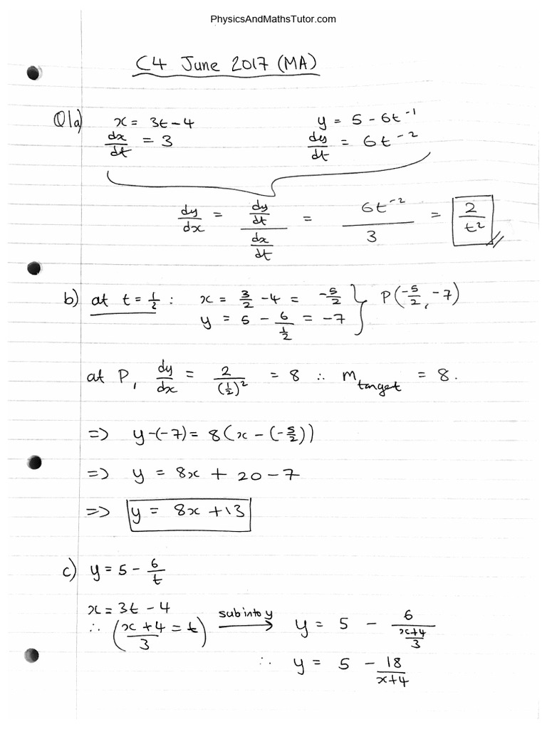 downloadMathsA LevelC4Papers EdexcelMAJune20201720MA - PDF 2 | PDF
