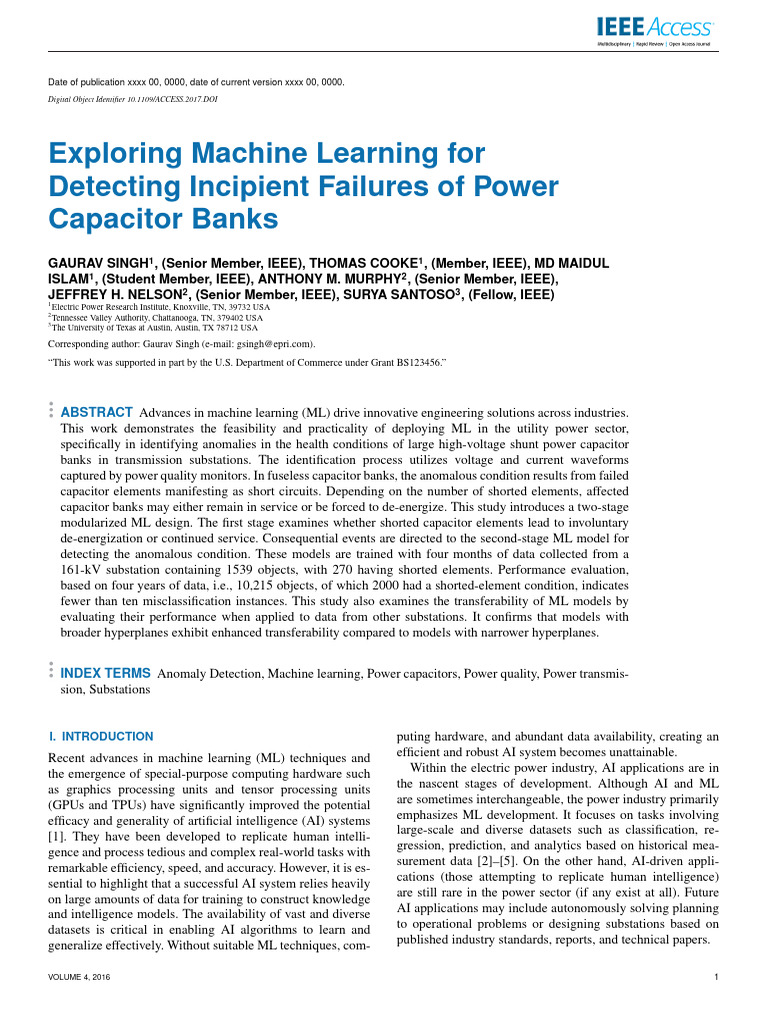 IEEE Access LaTeX Template | PDF | Capacitor | Machine Learning