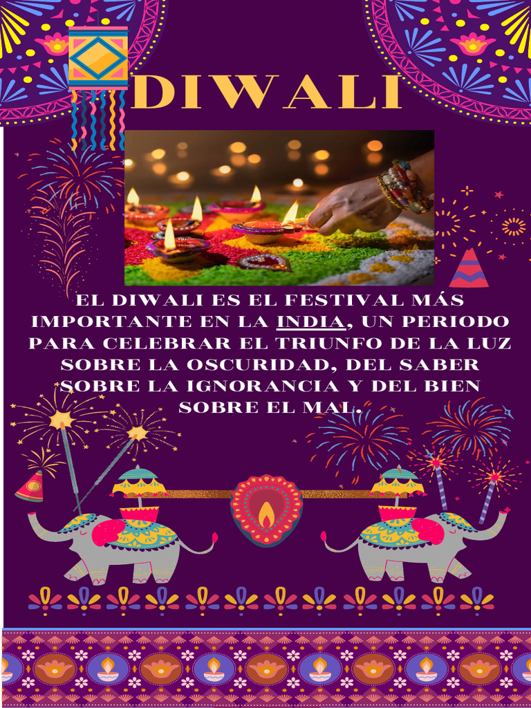 Festival Diwali: Luz y Tradición en India | PDF