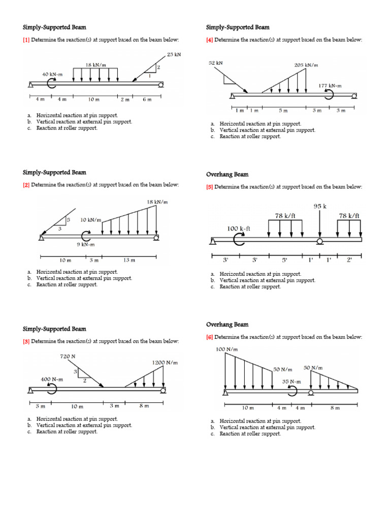 7 STATICS Prefinals Finals Boardwork | PDF | Beam (Structure) | Mechanical Engineering