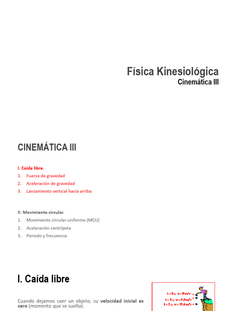 Clase Cinemática III | PDF | Aceleración | Cinemática