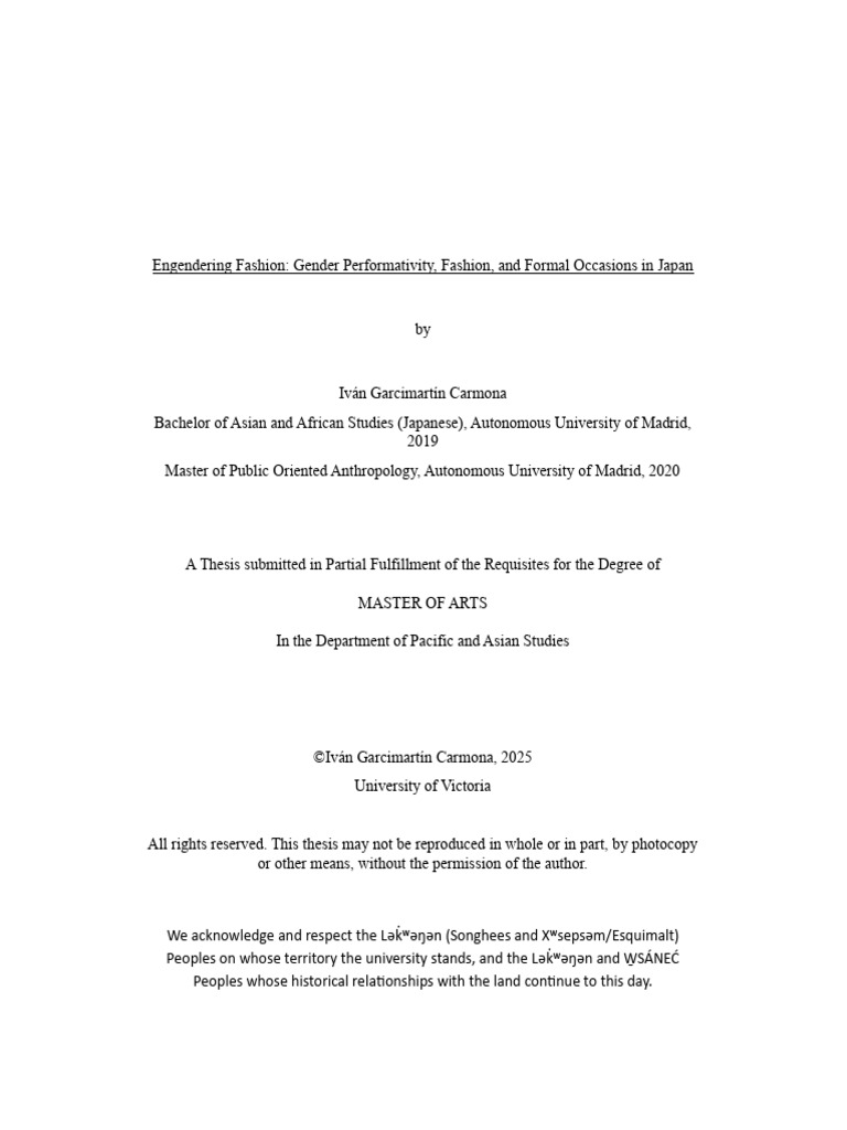 Garcimartin Carmona Ivan MA 2025 | PDF | Gender | Gender Studies