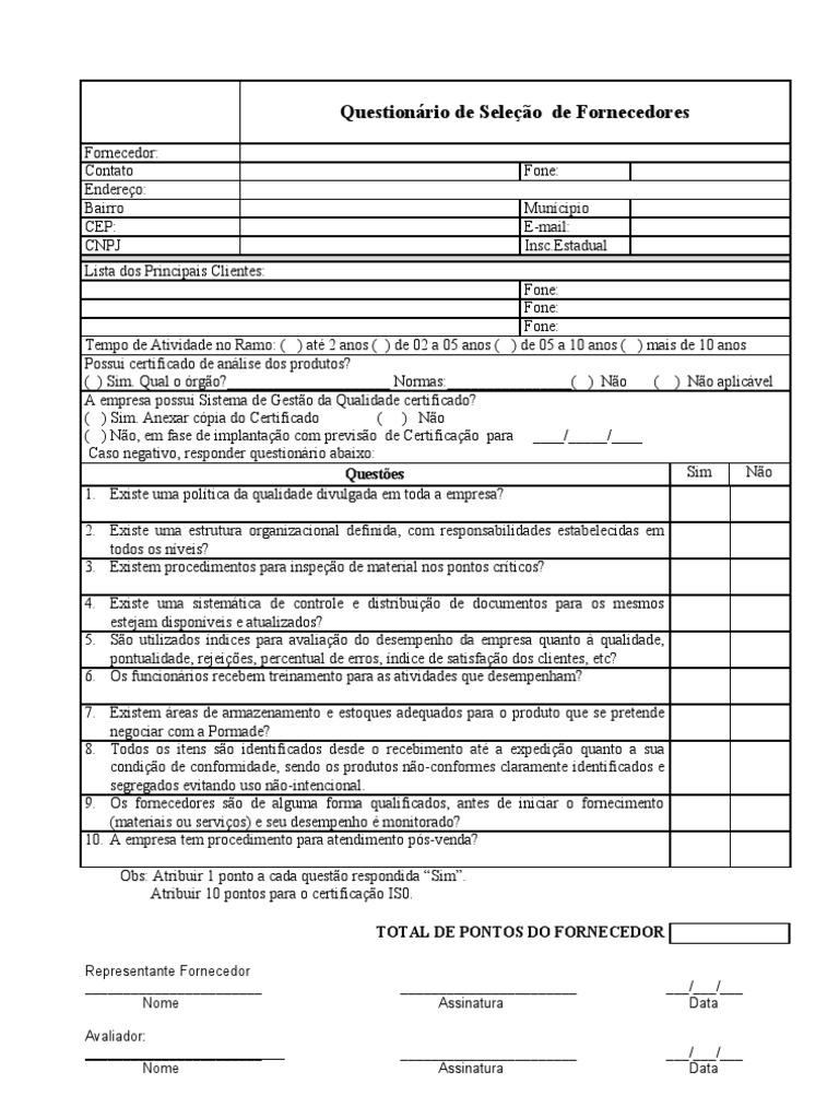 Questionario_Selecao_Fornecedores