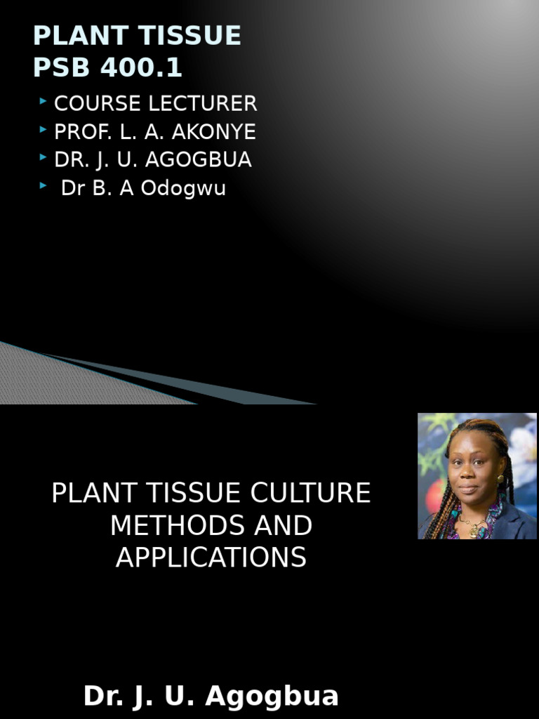 PSB 400.1 Plant Tissue CultureJA_095253 | PDF | Biological Processes ...