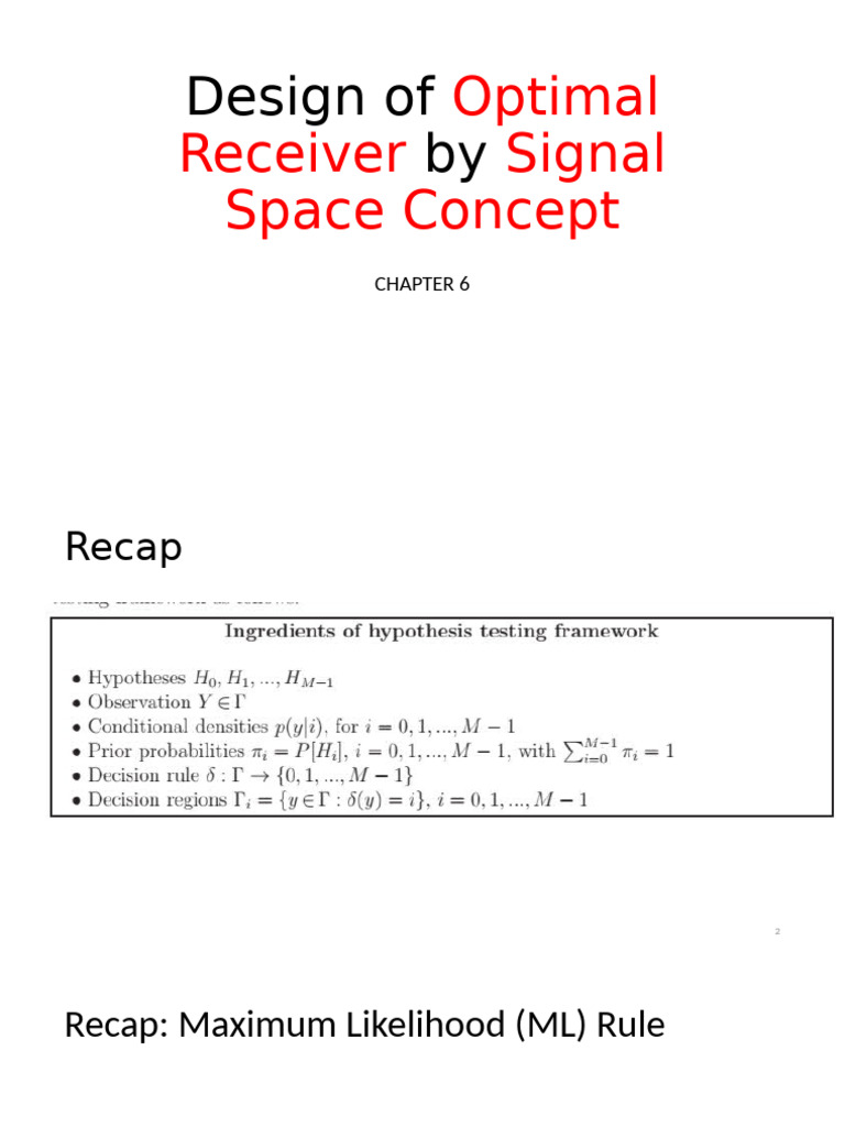 PD - Part5 - Signal Space Concept and Optimal Receiver (1) - Annotated ...