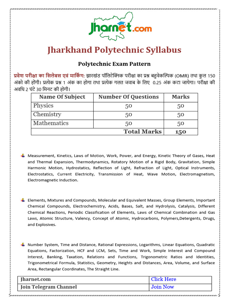 Polytechnic Syllabus | PDF