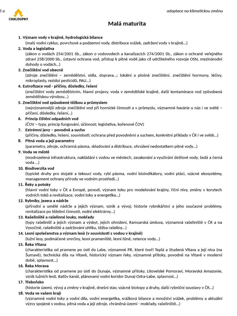 Malá Maturita 2024 | PDF