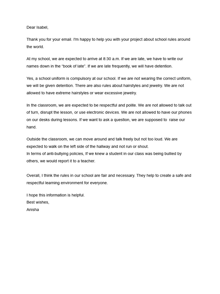 School Rules | PDF