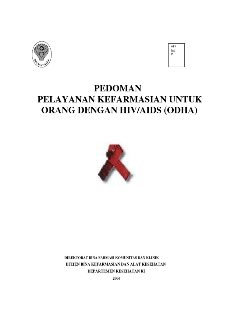 Pedoman Pelayanan Kefarmasian Untuk Orang Dengan Hiv - Aids (Odha) | PDF