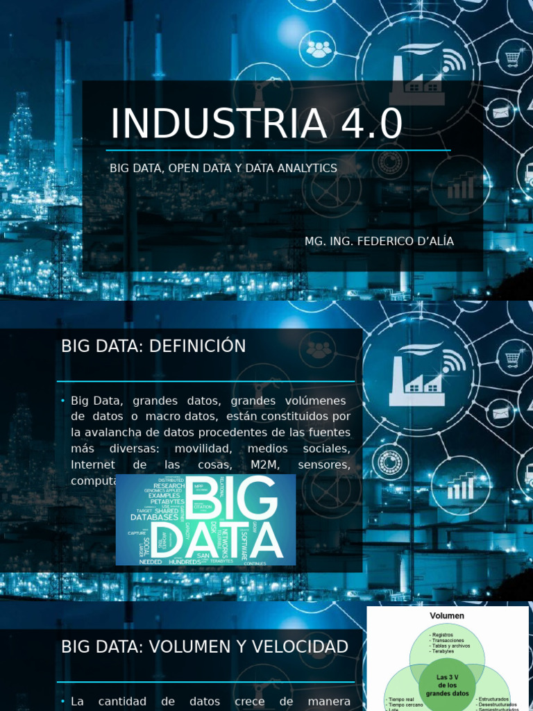 Unidad 5 - Big Data, Open Data y Data Analytics | PDF | Análisis de los datos | Big Data