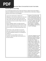 Thoreau's Reflection on Simple Living | PDF | Walden | Henry David Thoreau