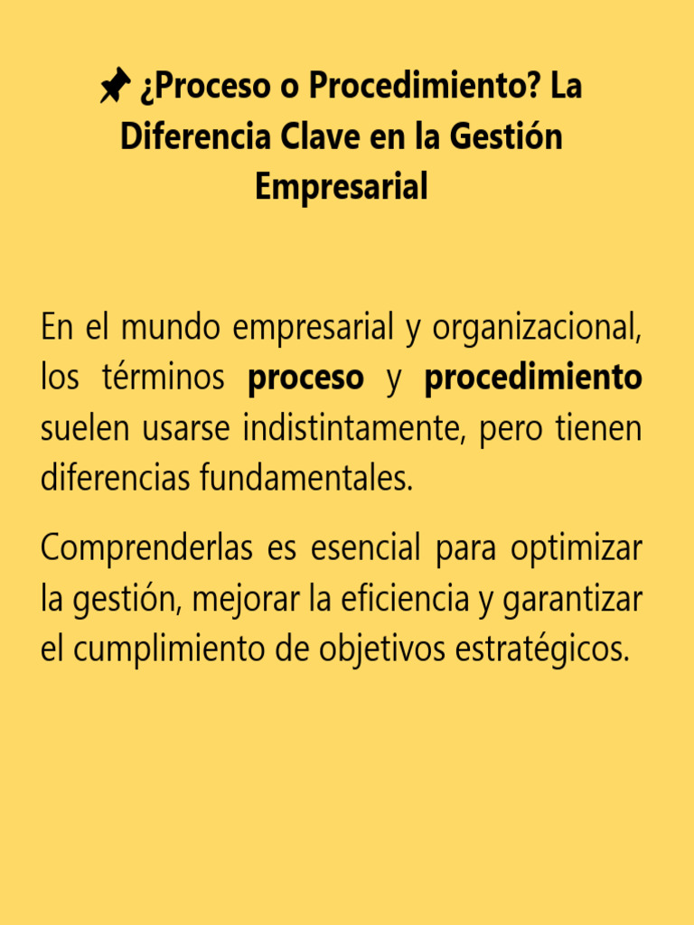 Proceso o Procedimiento | PDF | Business | Economias