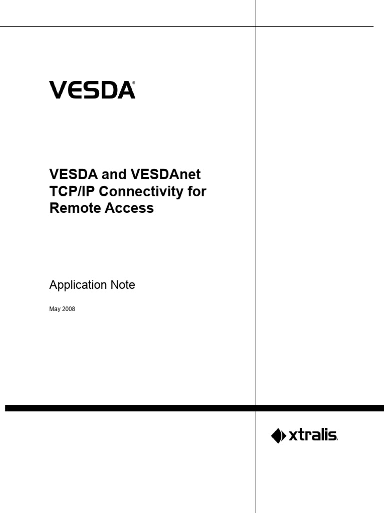 01 VESDAnet TCPIP Connectivity Application Note | PDF | Computer Network | Ip Address