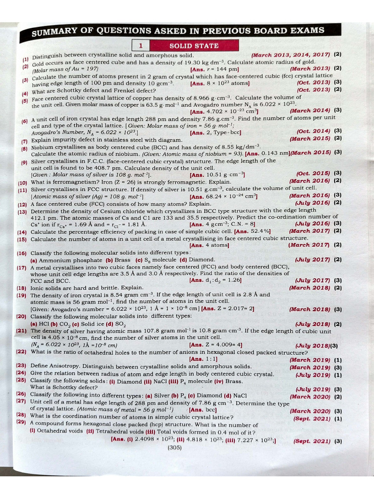 Chemistry PYQ. | PDF
