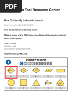 Carbide Insert Designation Guide | PDF | Shape | Euclid