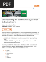 CNC Insert Designations and Types | PDF | Engineering Tolerance | Crafts
