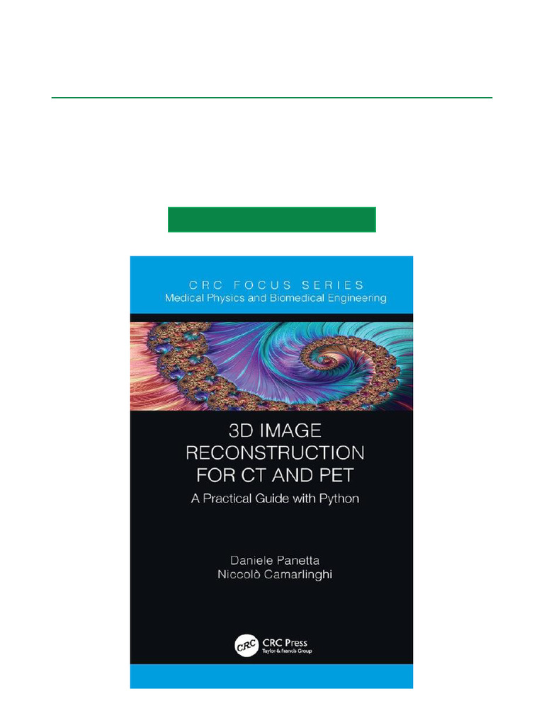 3D Image Reconstruction For CT and PET A Practical Guide With Python ...