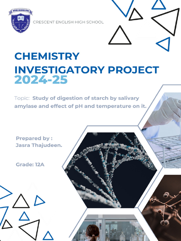 Chemistry Investigatory Project | PDF | Digestion | Saliva
