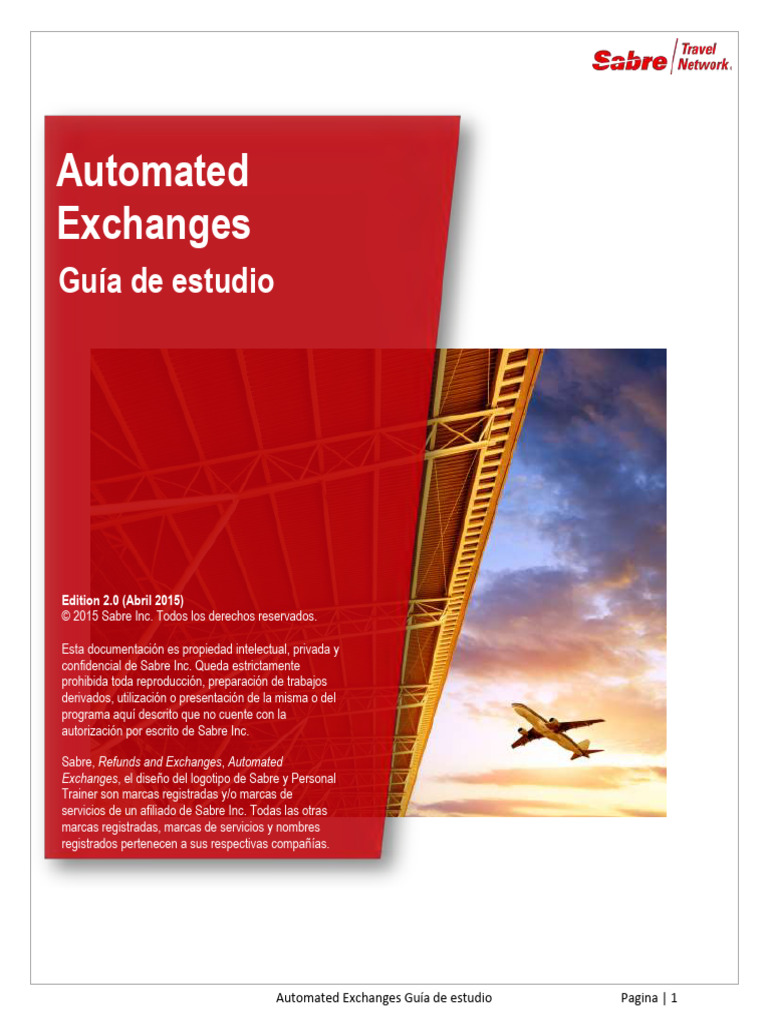 Guía de Automated Exchanges Sabre | PDF | Informática | Business