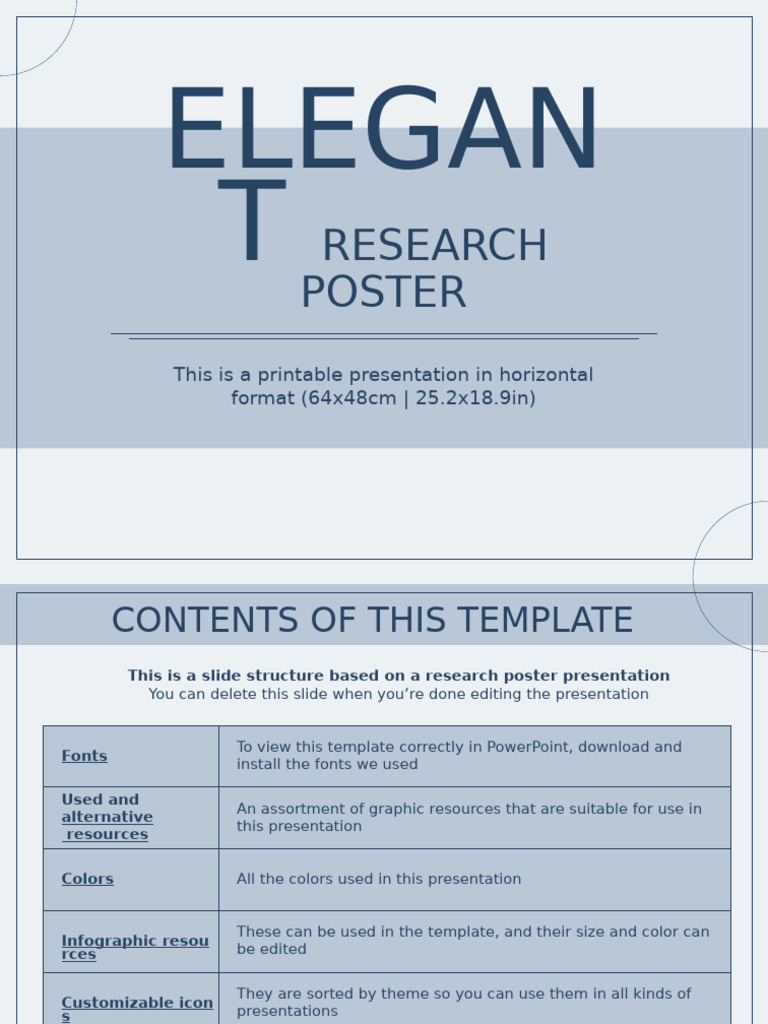 Elegant Research Poster Blue Variant by Slidesgo | PDF | Planets ...