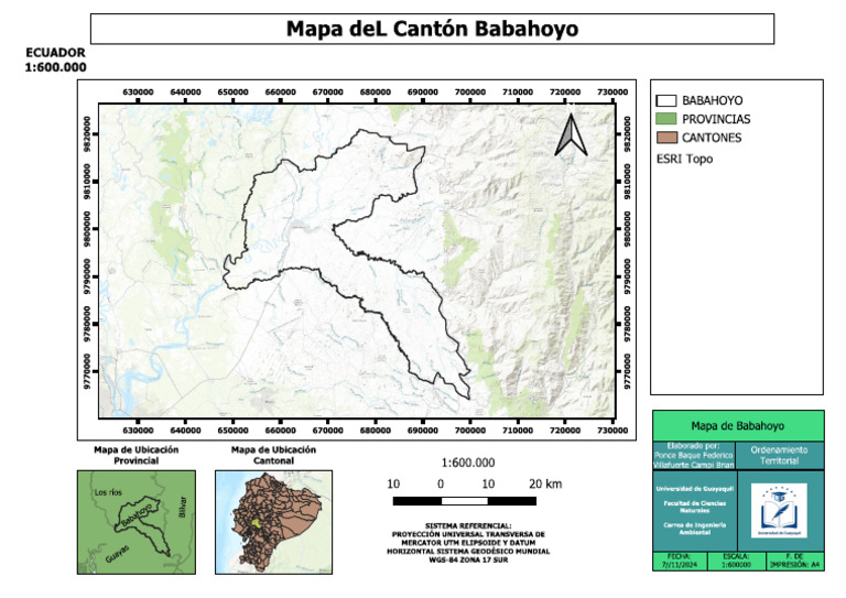 MAPA AREA DE ESTUDIO Babahoyo | PDF