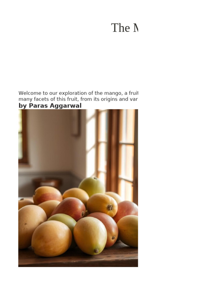 SPOILER The Mango A Treasure of The Fruit Kingdom Output Merged | PDF ...