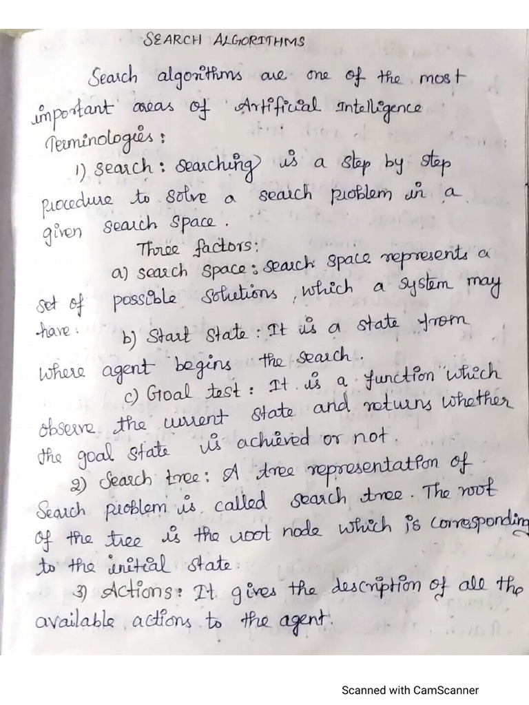 Search Algorithms (Uninformed Search) | PDF