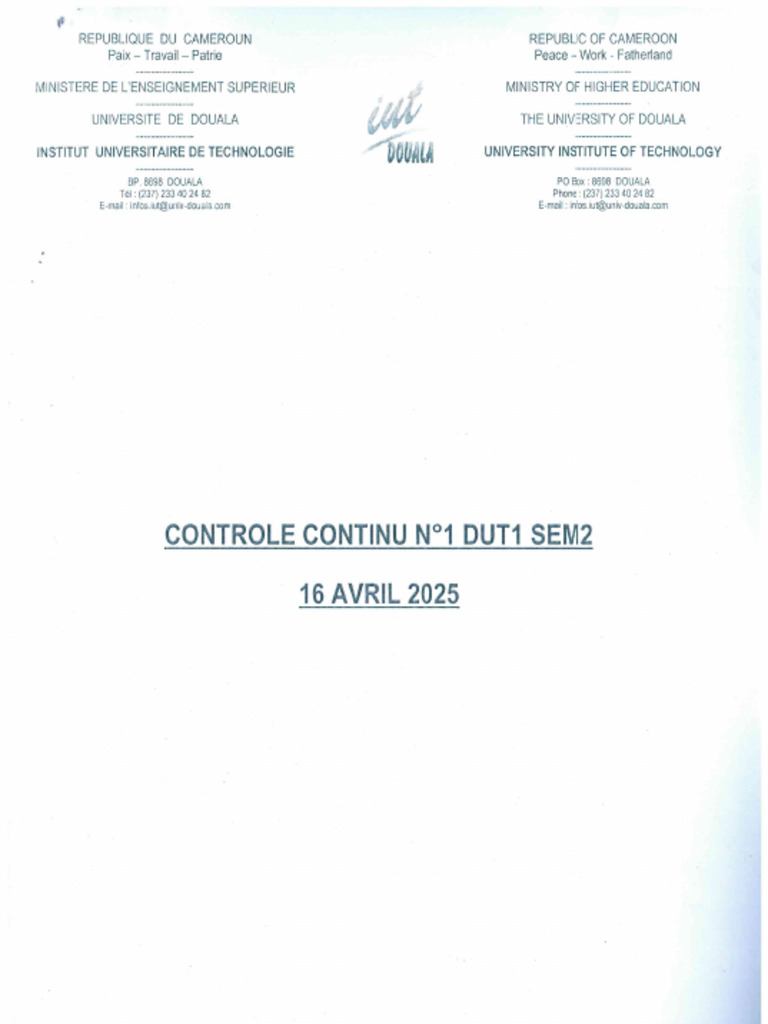 Edt Cc1 Dut1 Sem2 24 - 25 | PDF